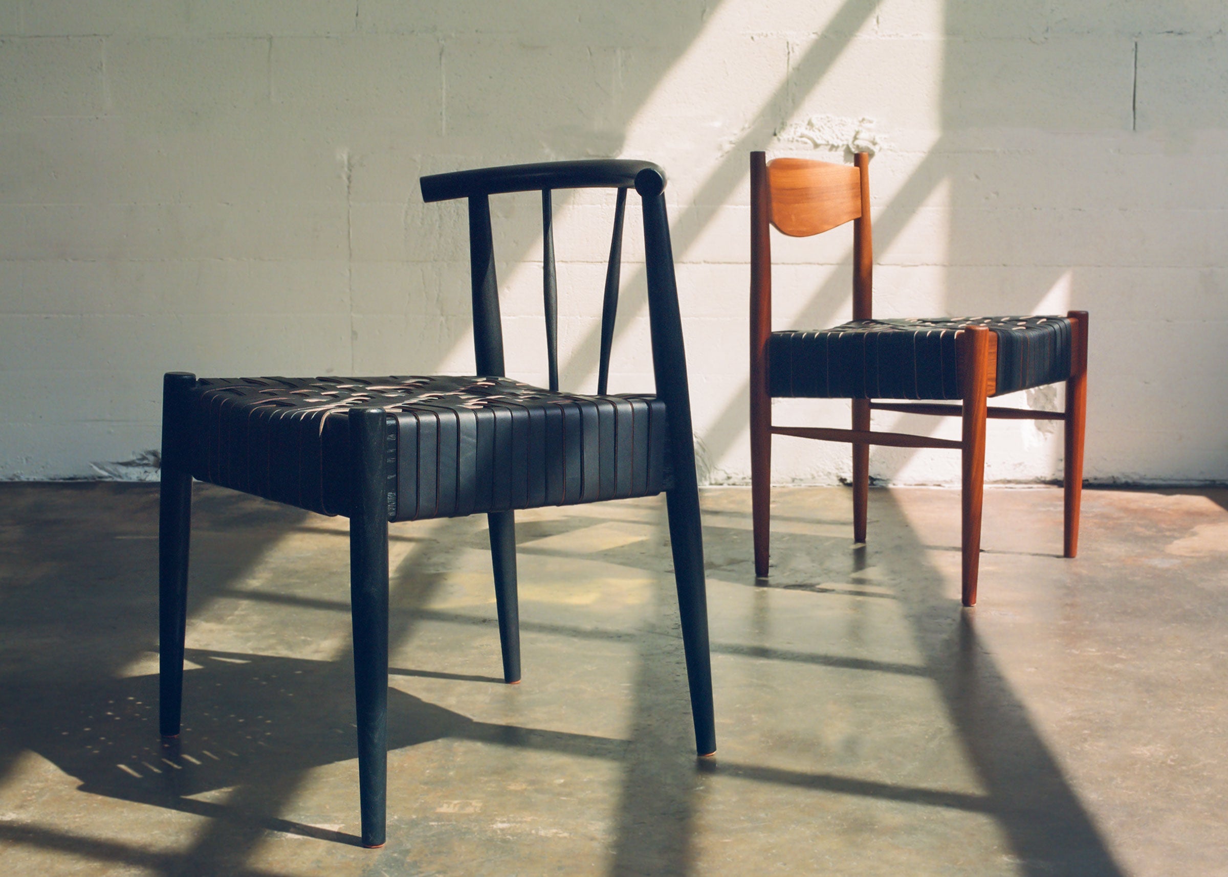 Woven Leather Seating – PHLOEM STUDIO